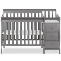 Dream On Me Chloe Baby 5-in-1 Convertible Crib with Changer, Black ...