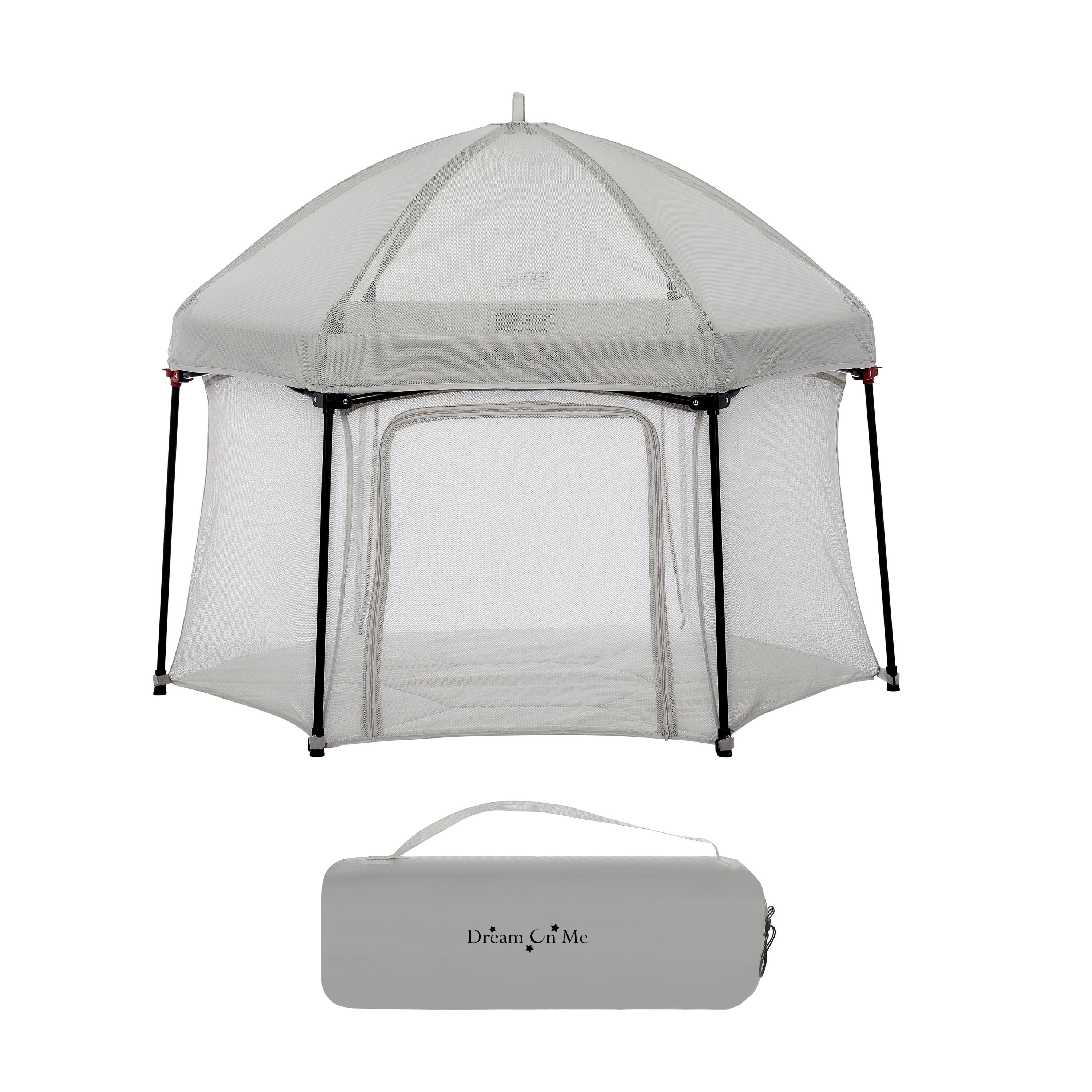 Dream On Me Onyx Playard Set with Canopy - Walmart.com