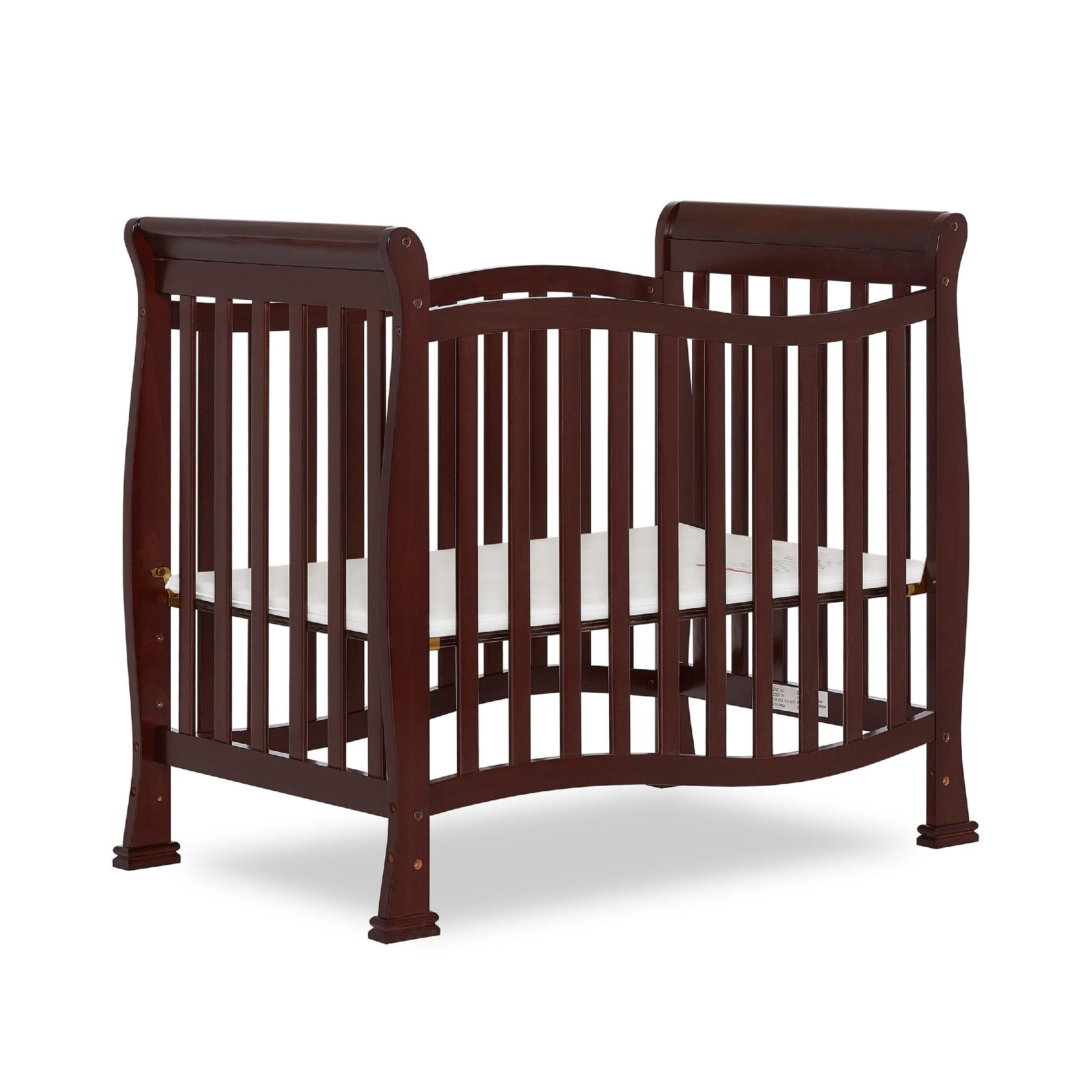 Dream On Me Piper 4-in-1 Convertible Mini Crib Espresso - Walmart.com
