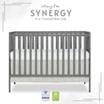 Dream On Me Synergy 5-in-1 Convertible Crib, Steel Grey, JPMA ...