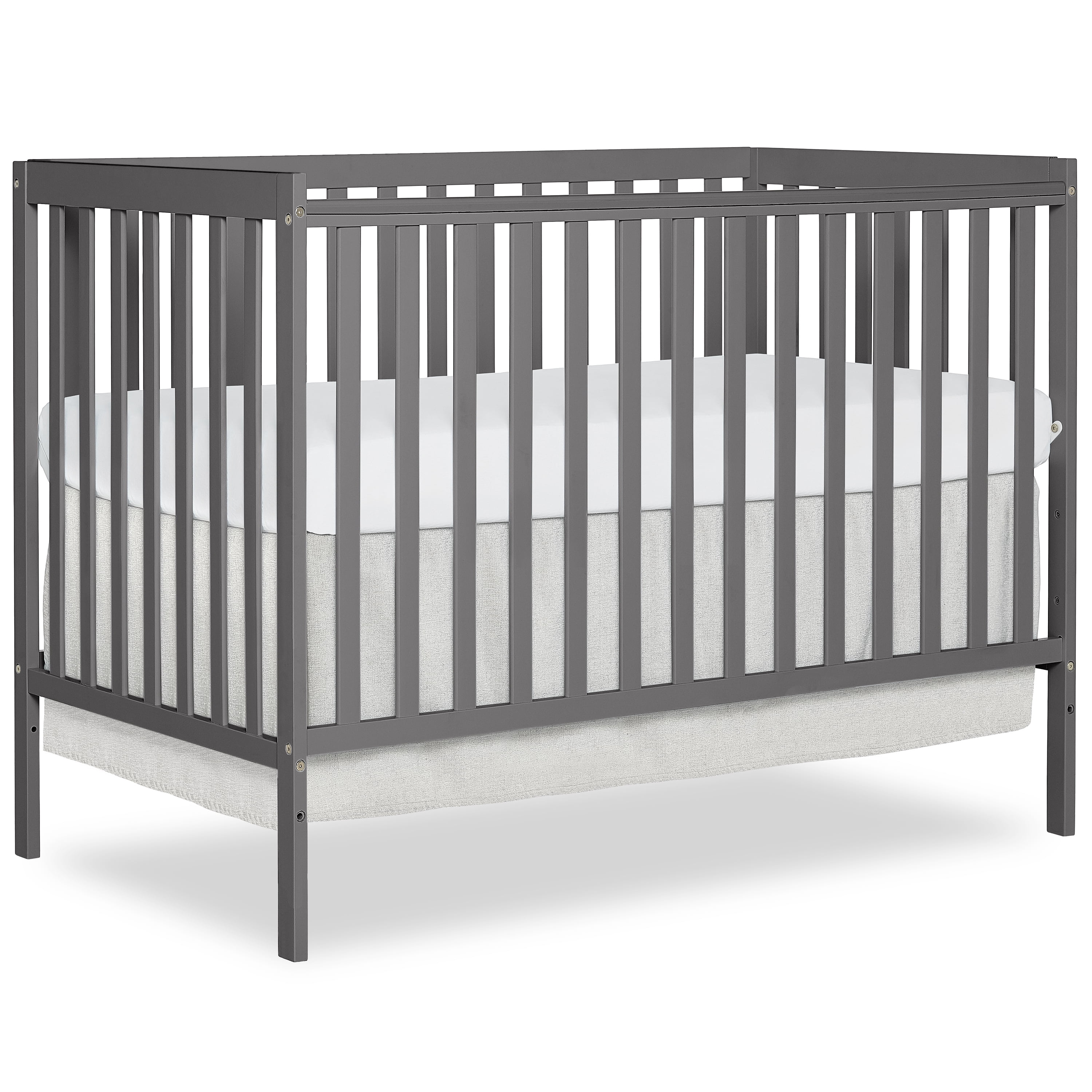 Dream On Me Synergy 5-in-1 Convertible Crib in Steel Grey, Greenguard ...