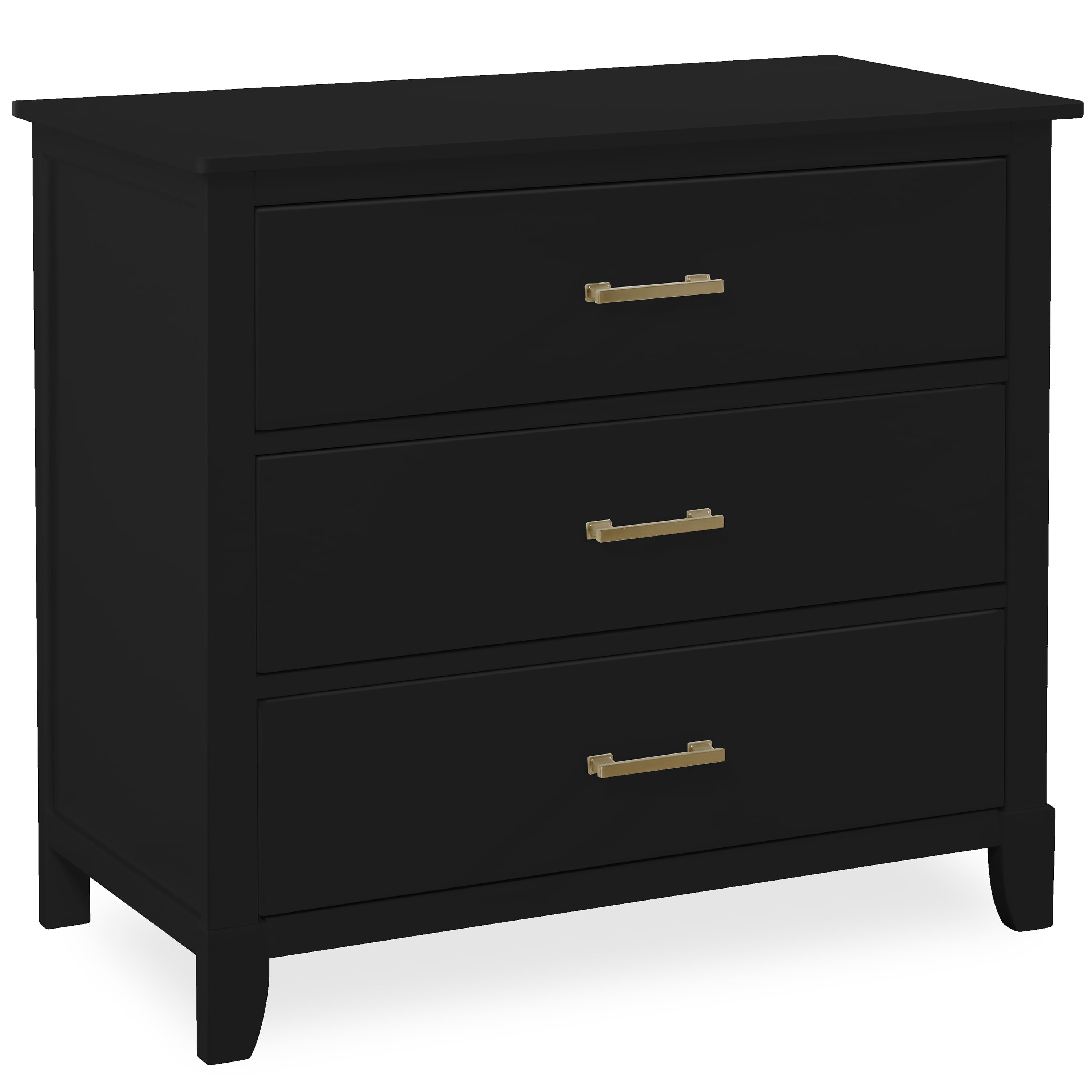 Dream On Me Universal 3 Drawers Chest Mid Century Modern In Black and ...