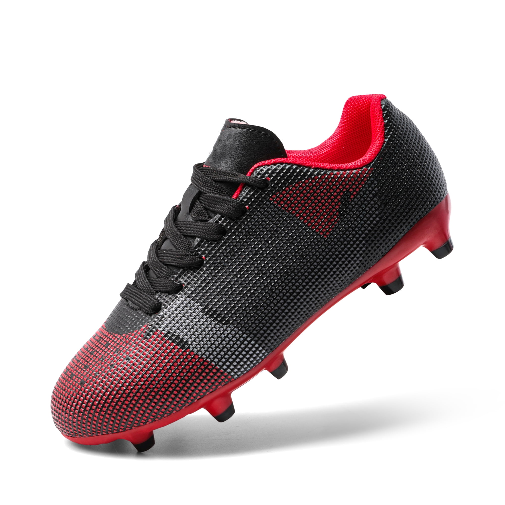 Dream Pairs Toddler/Little/Youth Soccer Cleats, Size 3, Black/Red ...