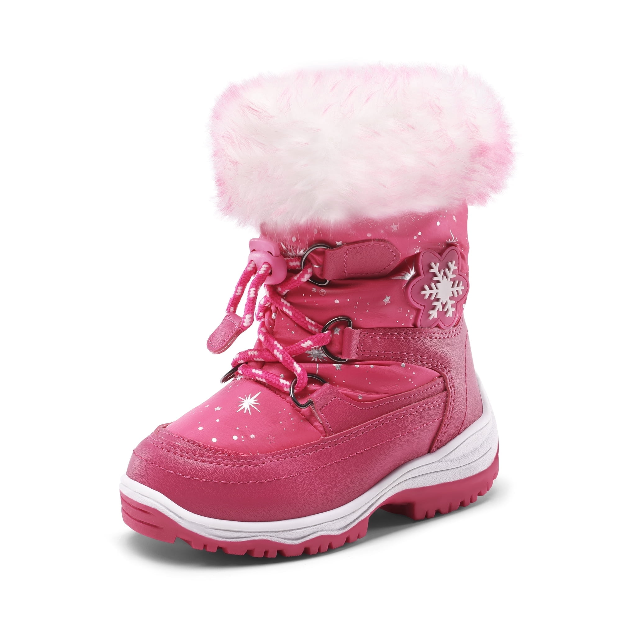 DREAM PAIRS Boys Girls Toddler Snow Boots Slip Resistant Faux Fur Lined ...