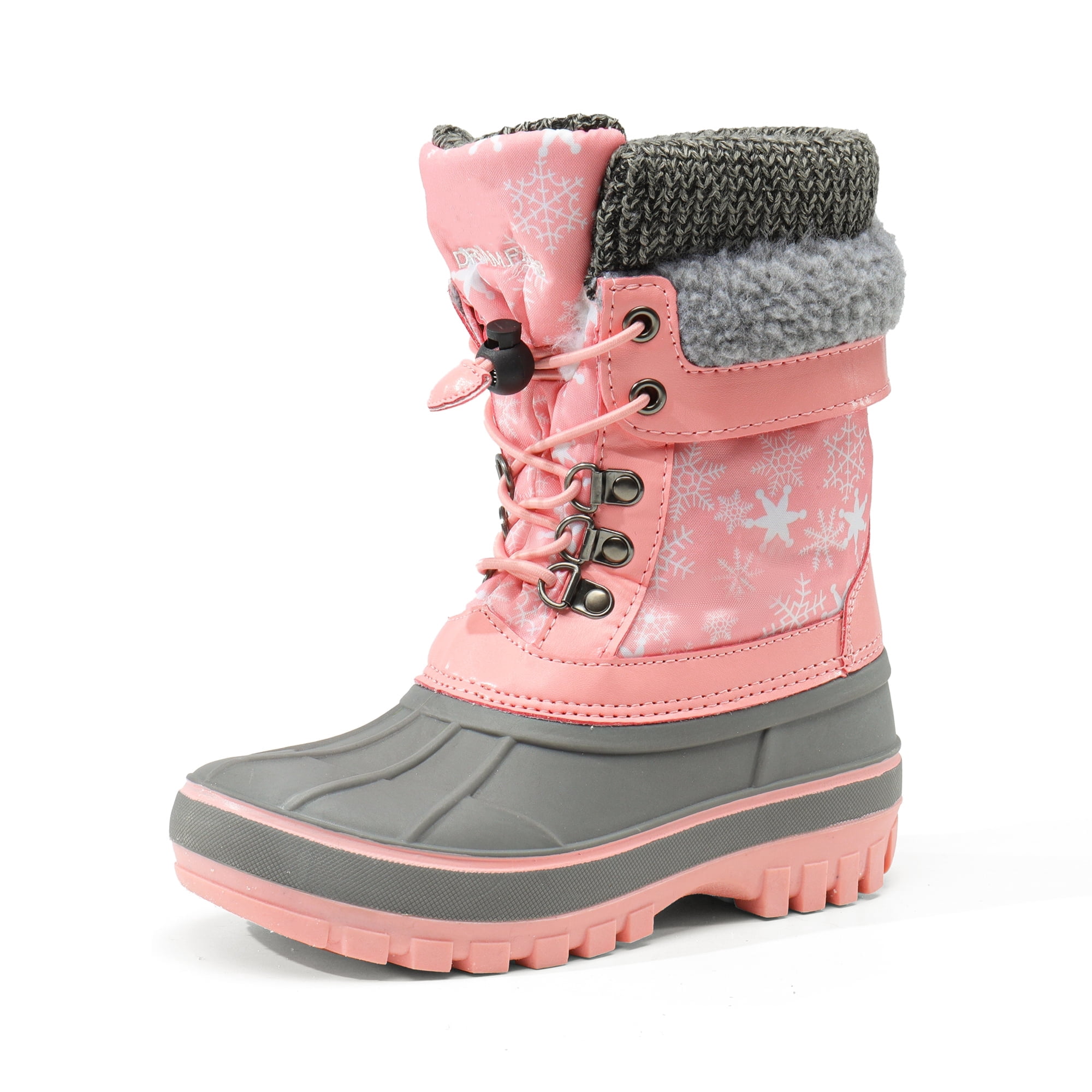 Dream Pairs Boys & Girls Winter Snow Boots Mid-Calf Water-Resistant ...