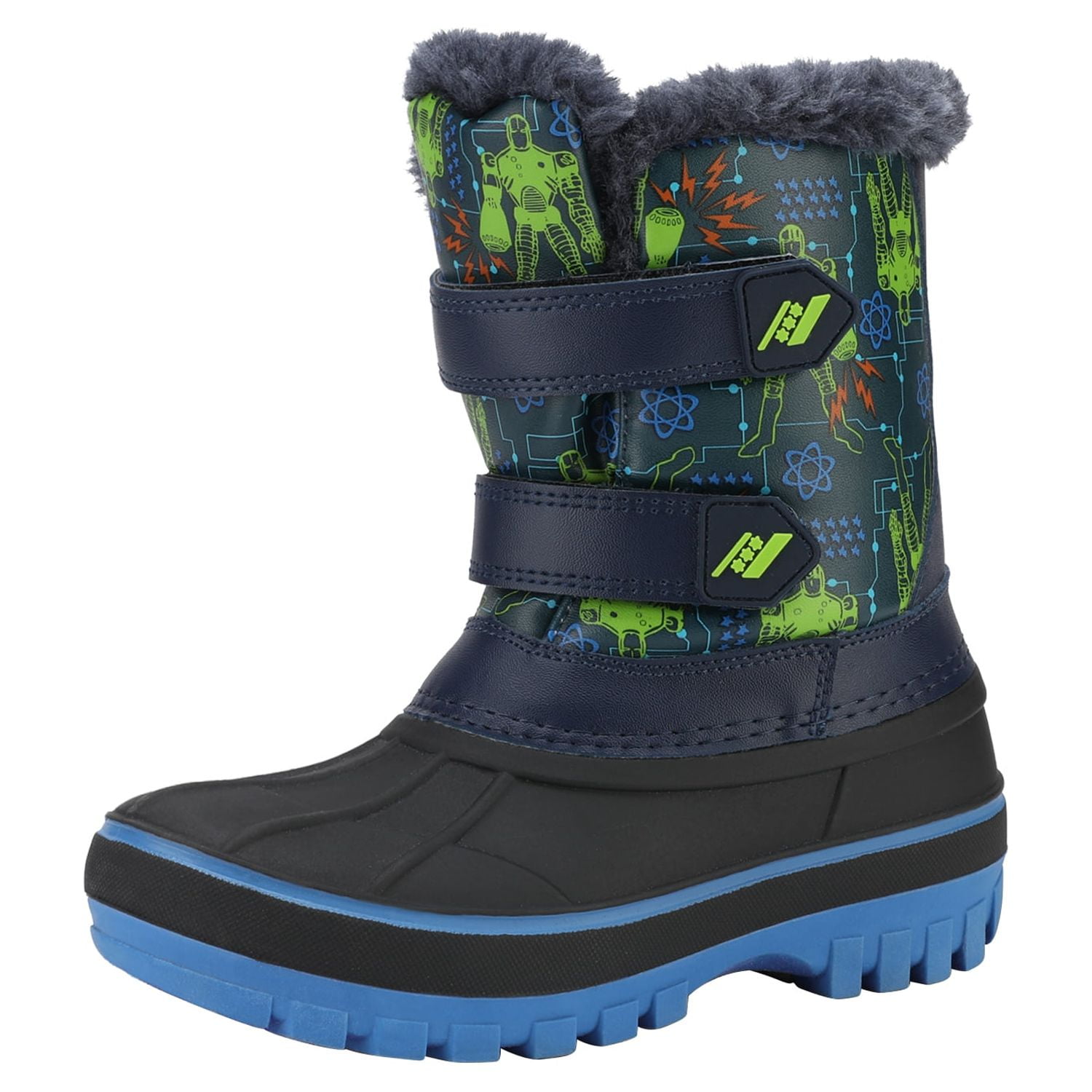 Dream Pairs Boys & Girls Winter Zip Snow Boots Outdoor Warm Waterproof ...