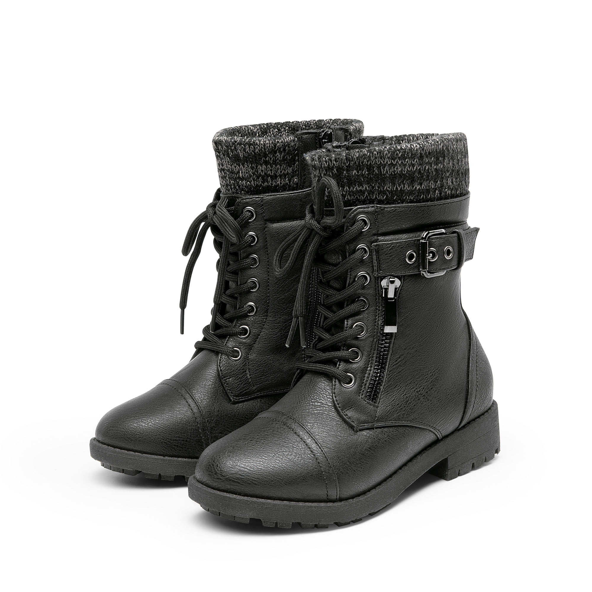 BURUDANI Kids Girls Fashion Winter Warm Snow Boots Mid Calf Outdoor ...