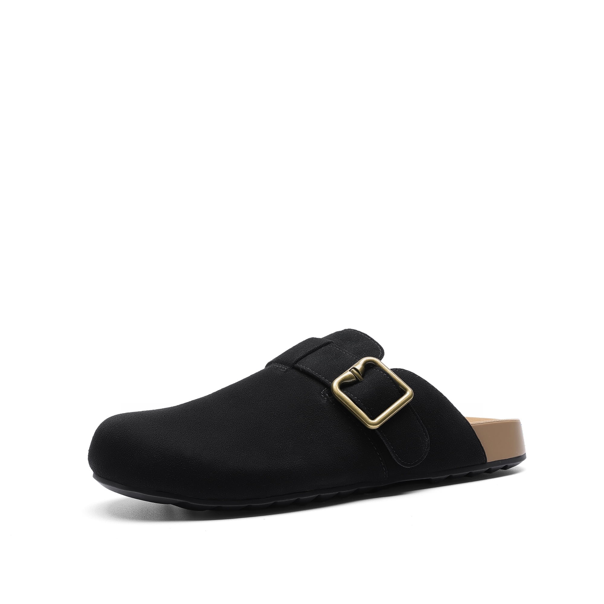 BURUDANI Women Clogs Comfortable Lightweight Suede Mules with Soft ...