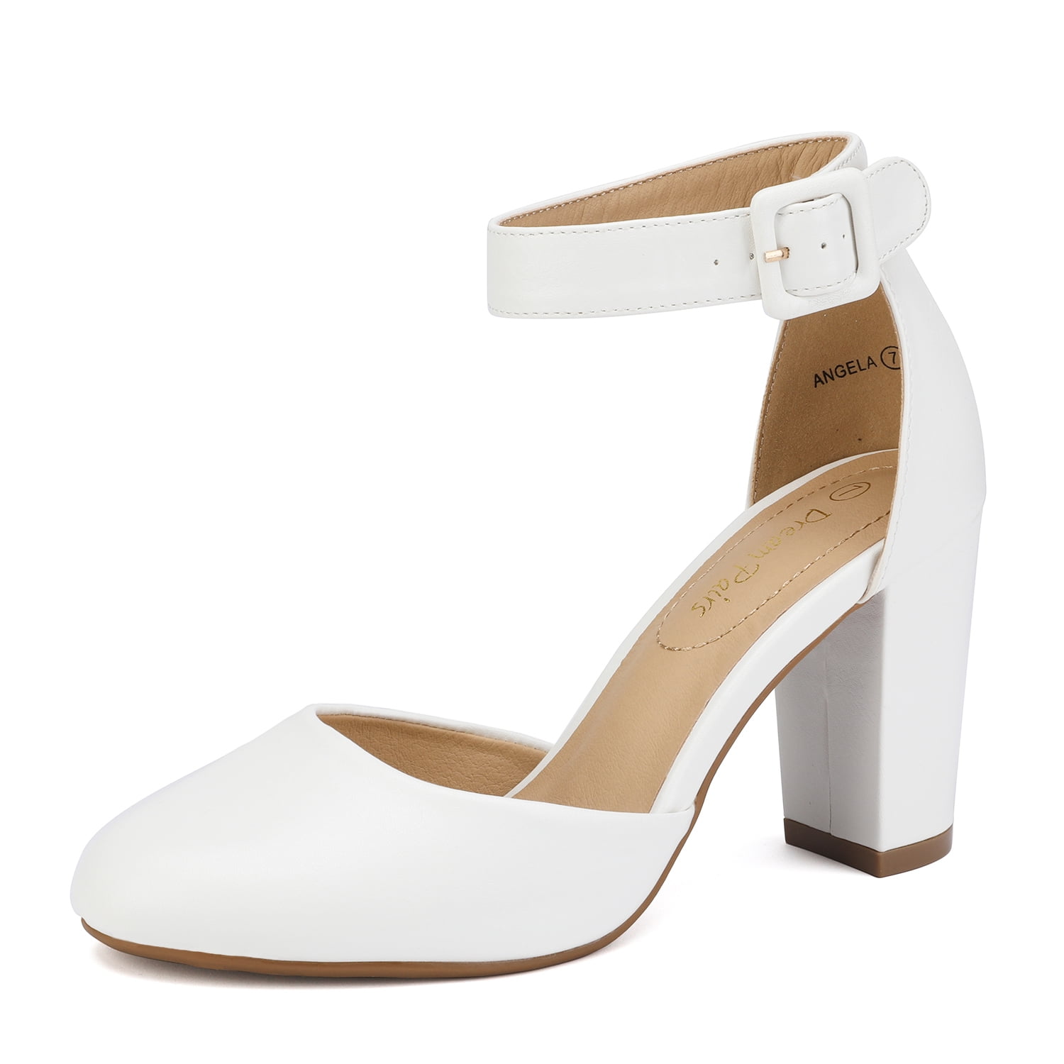 Dream Pairs Women's Fashion Ankle Strap Shoes Close Toe Chunky High ...