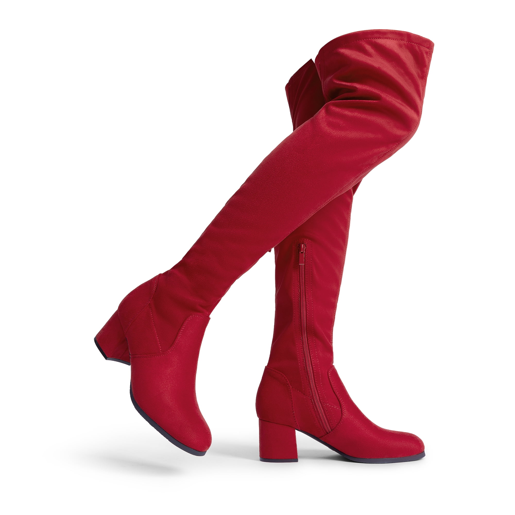 Dream Pairs Women's Laurence Chunky Heel Boots Over-the-Knee Long ...
