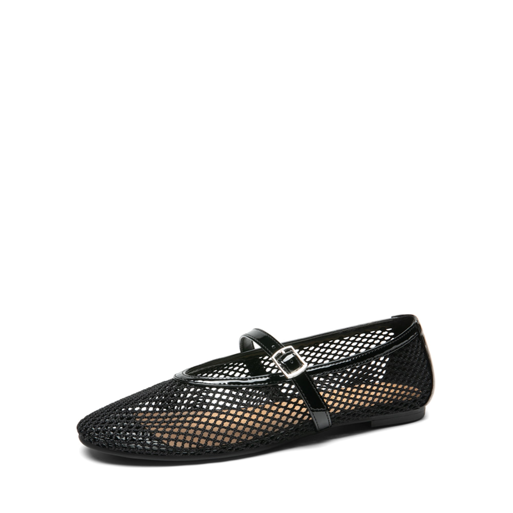 Dream Pairs Women’s Mary Jane Flats – Fishnet Pointed-Toe Flats with ...