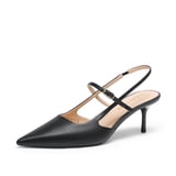 Dream Pairs Women’s Pointed Toe Pumps Slingback Kitten Heels, - Walmart.com