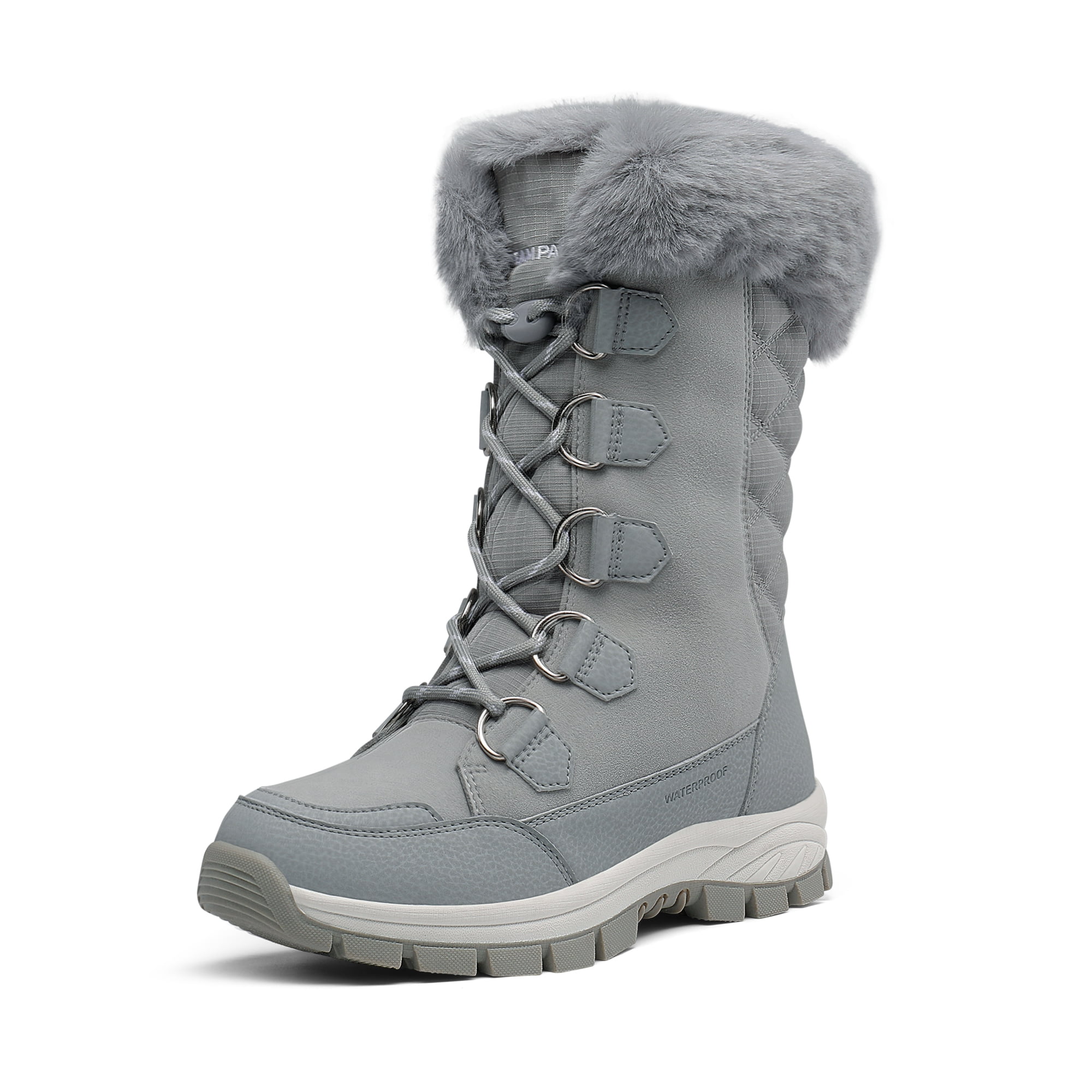 DREAM PAIRS Women's Mid-Calf Winter Snow Boots, Waterproof Warm Faux ...