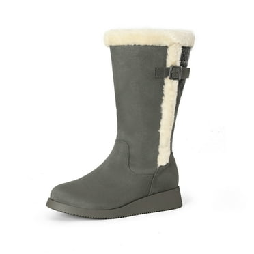Dream Pairs Women Snow Boots Winter Warm Fur Lined Shoes Mid calf Waterproof Comfortable Outdoor ...