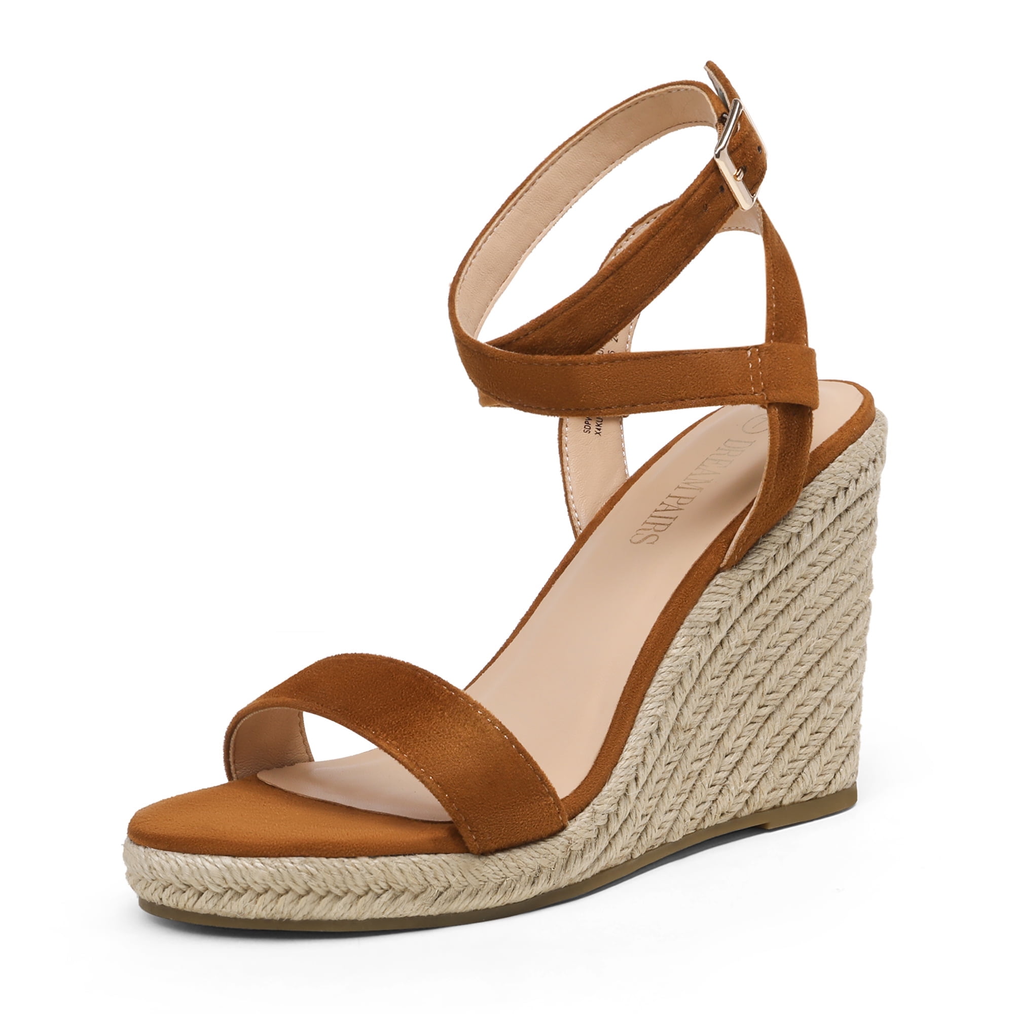 Dream Pairs Womens Open Toe Espadrilles Dressy Platform Sandals Buckle ...