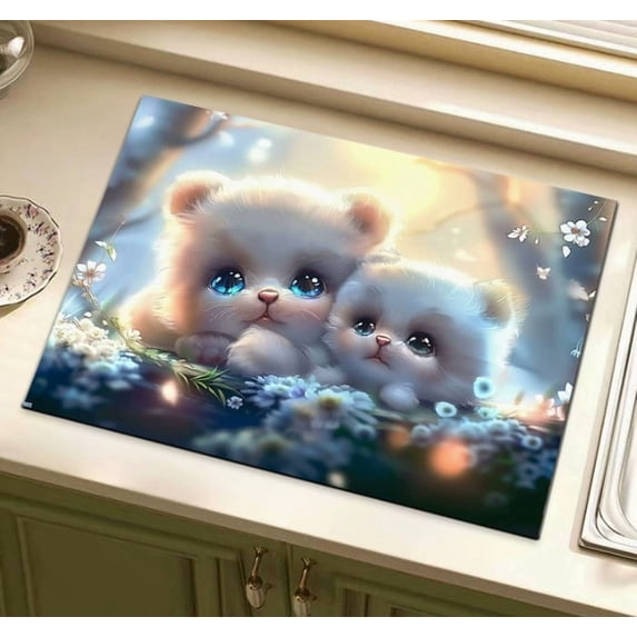 Dream Puppy Diatom Mud Absorbent Kitchen Countertop Drain Pad - No-Wash ...