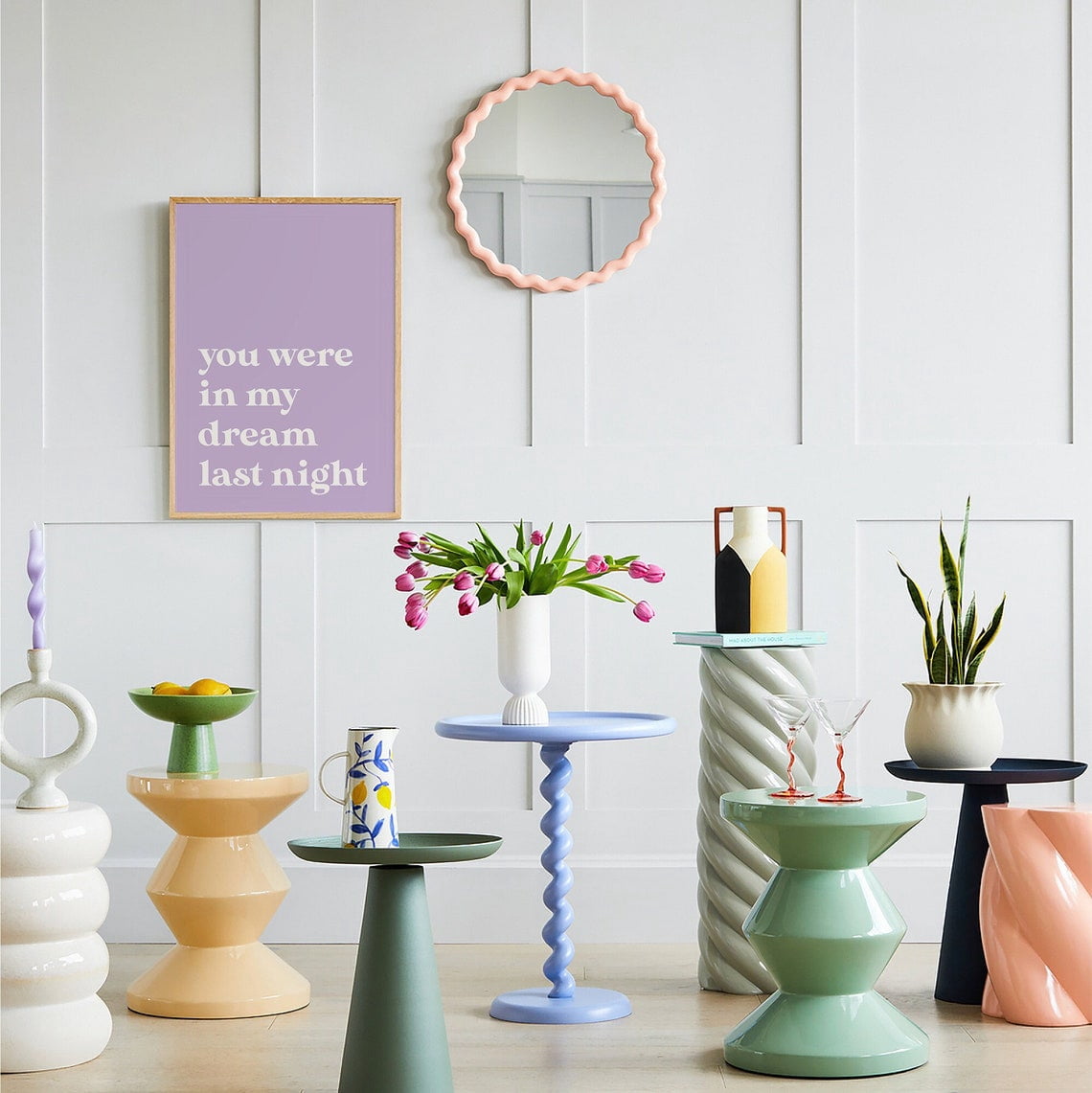 Dream Quote Design2 Poster Minimal Purple Typography Art Design2 Poster ...