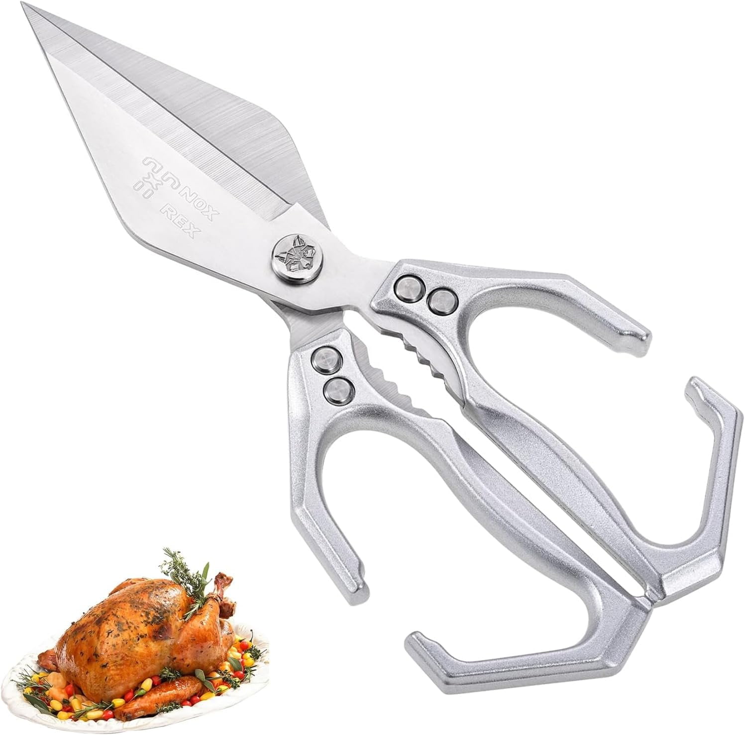 Heavy Duty Poultry Shears Kitchen Scissors, High Carbon Steel Cooking ...