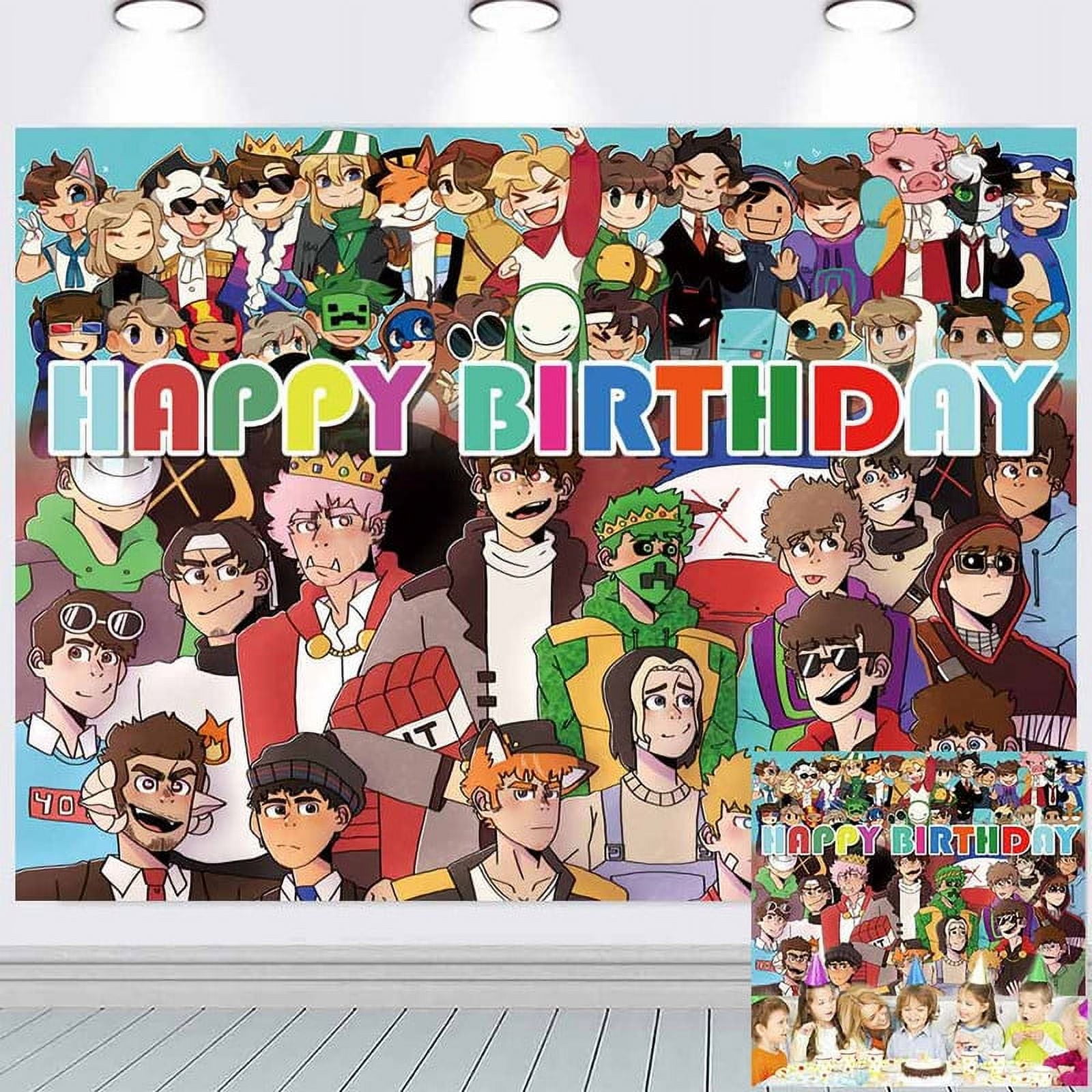 Dream SMP Backdrop Banner Party Supplies Poster Movie Theme Background ...