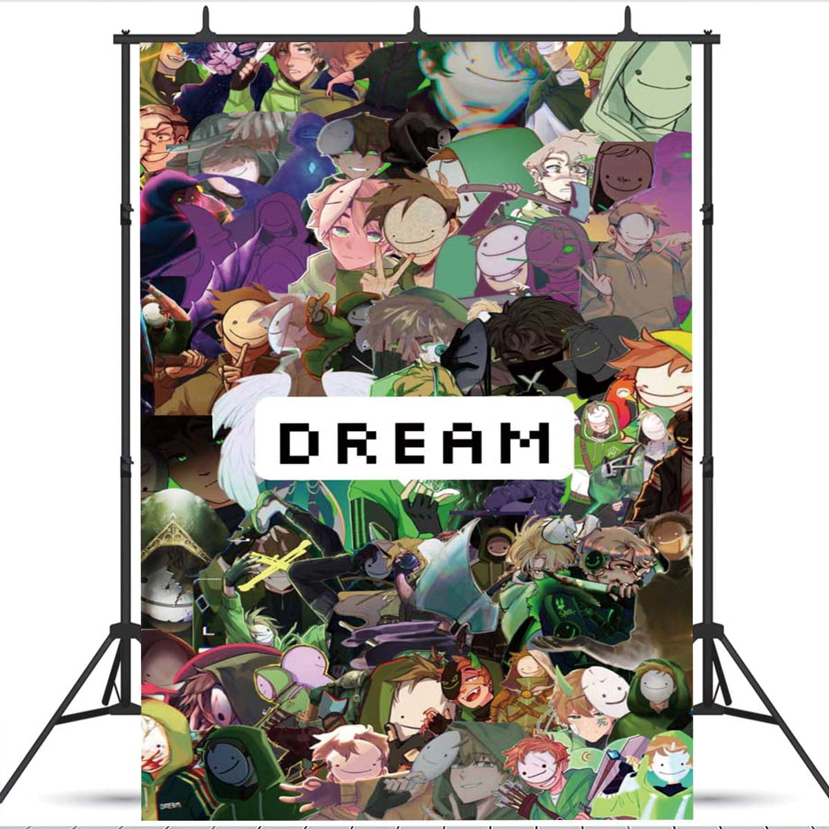 Dream SMP Taspestry Wall Decor Birthday Banner Backdrop Background ...