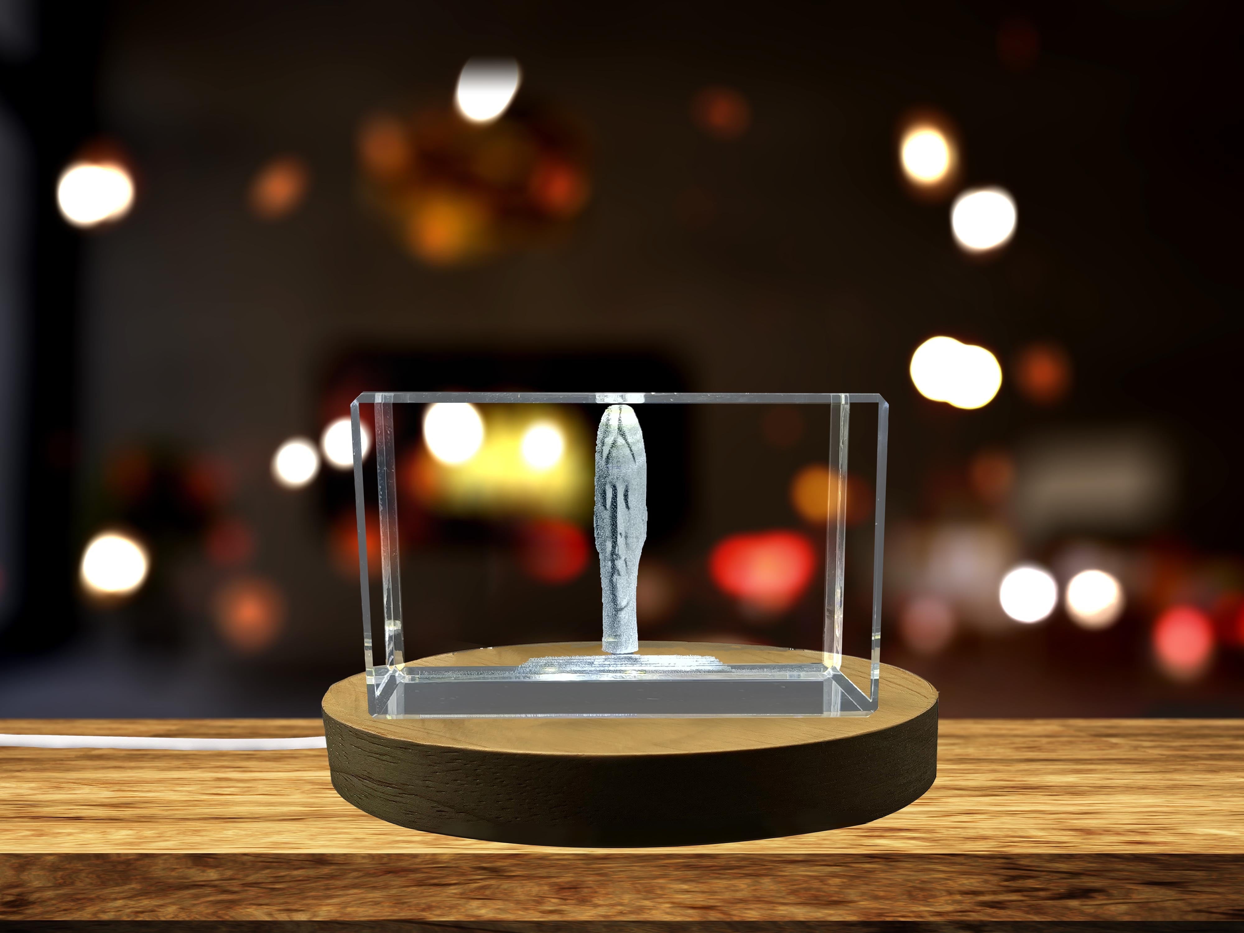 Dream Sculpture 3D Engraved Crystal Gift - Captivating Artistic Crystal ...
