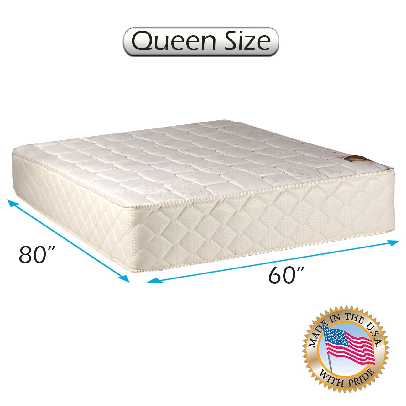 Dream Sleep Grandeur Deluxe Queen Size (60"x80"x12") Mattress Only ...