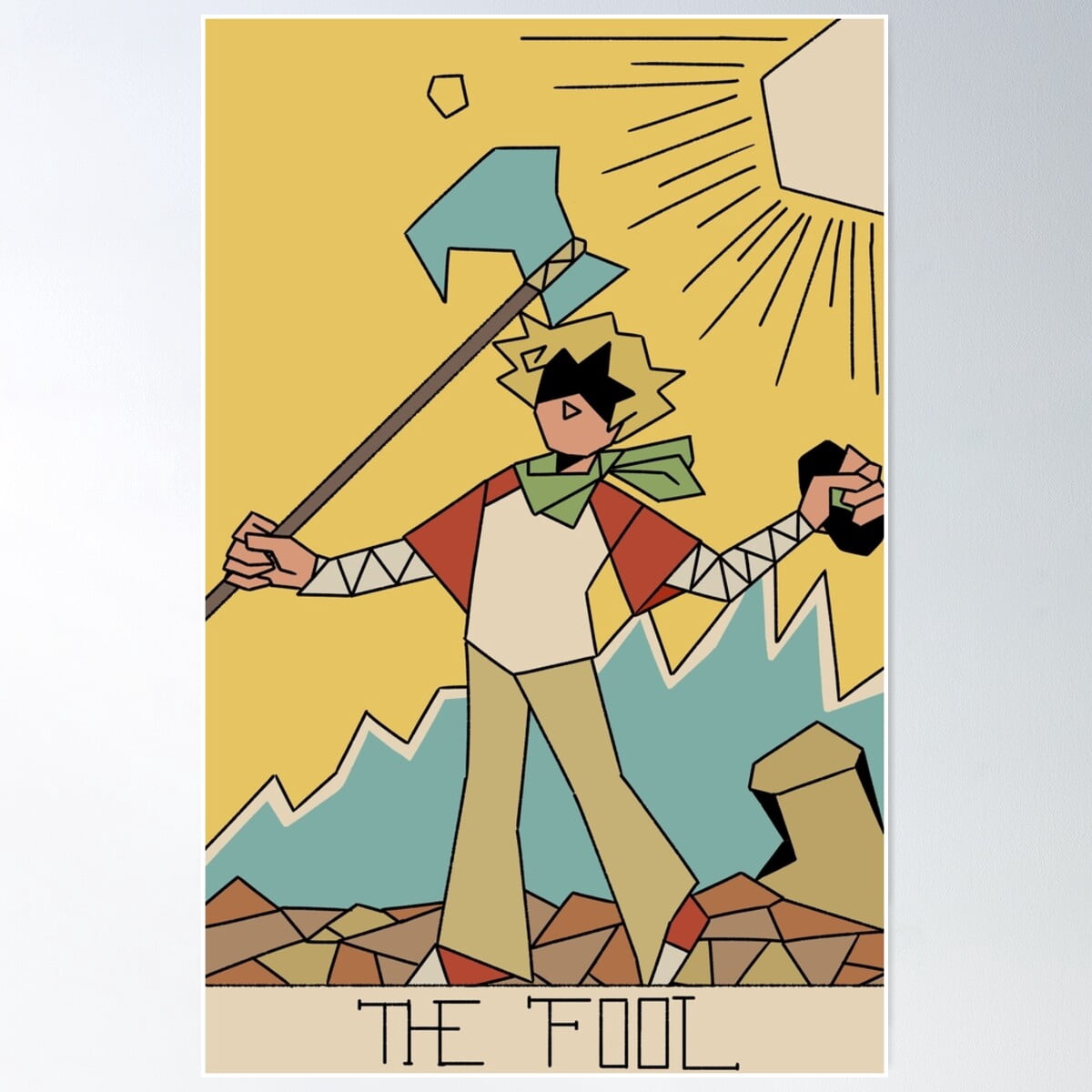 Dream Smp Tarot Card: The Fool Poster Wall Art, Modern Wall Decor For ...