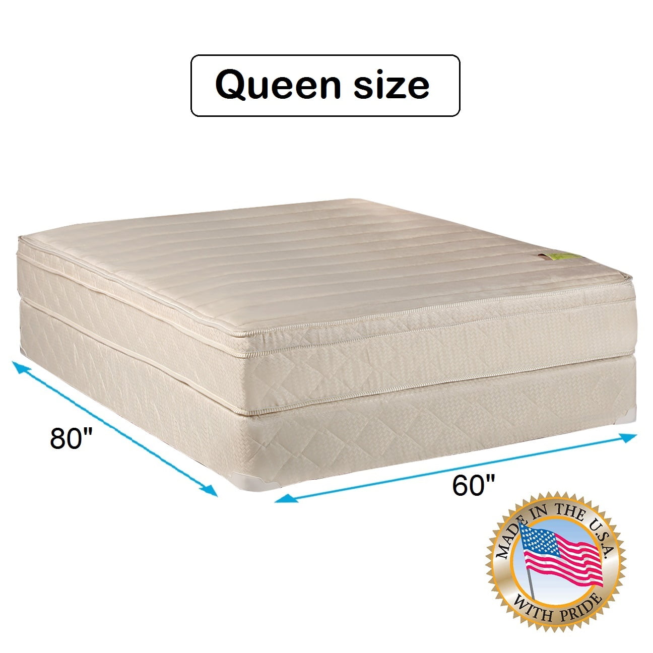 Dream Solutions Comfort Pedic Extra Firm 10" Innerspring Mattress and ...