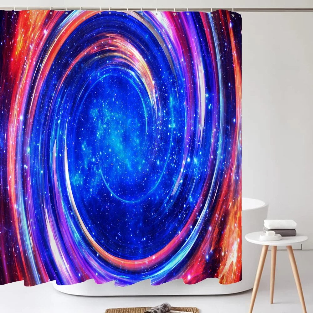 Dream Space Galaxy Starry Universe Waterproof Polyester Shower Curtain ...