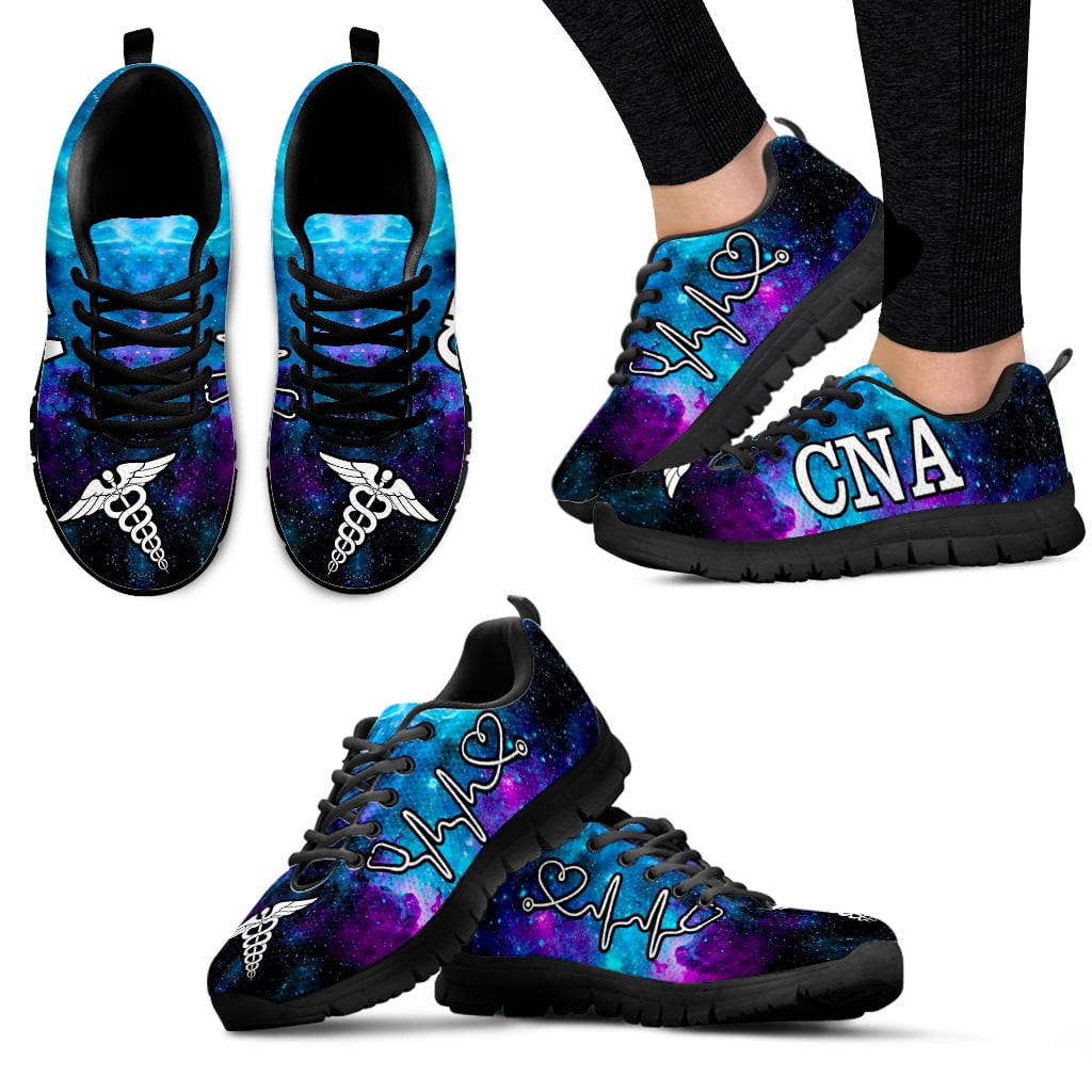 Dream Star Design Shoes EMT/CNA Printed Lightweight Outdoor Shoes Comfortable Nurse Medical ...