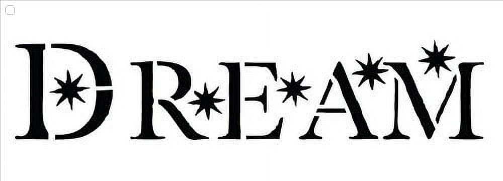 Dream Stencil by StudioR12 Nursery Starry Word Art - Mini 7.5 x 2.5 ...