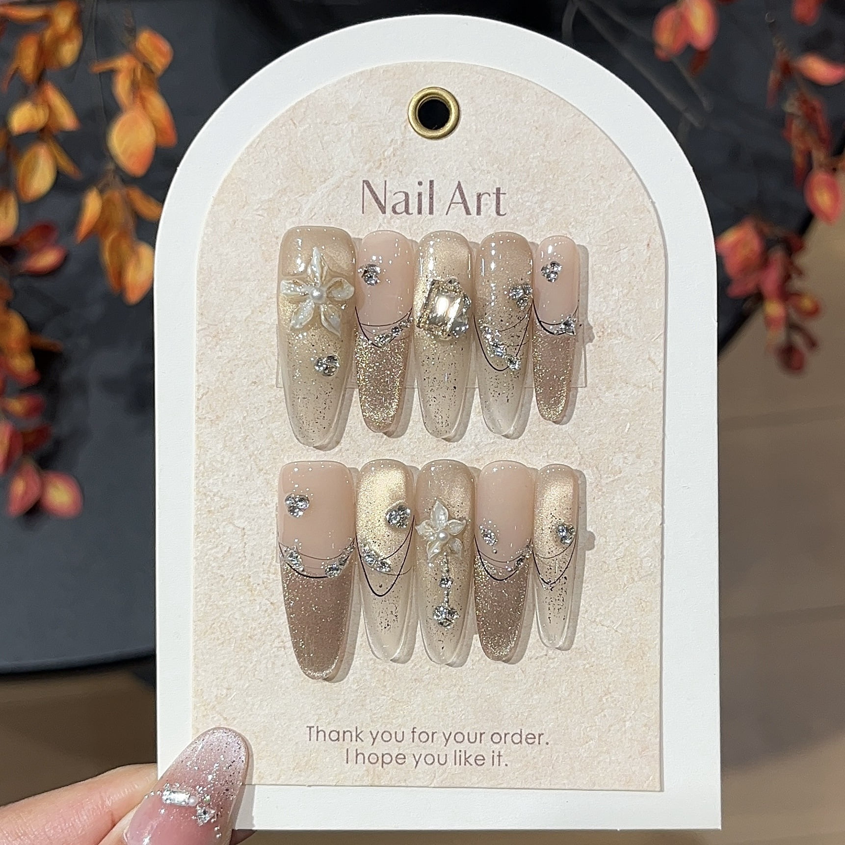 【Dream Sugar Talk】Autumn and winter light coffee color gradient cat's ...