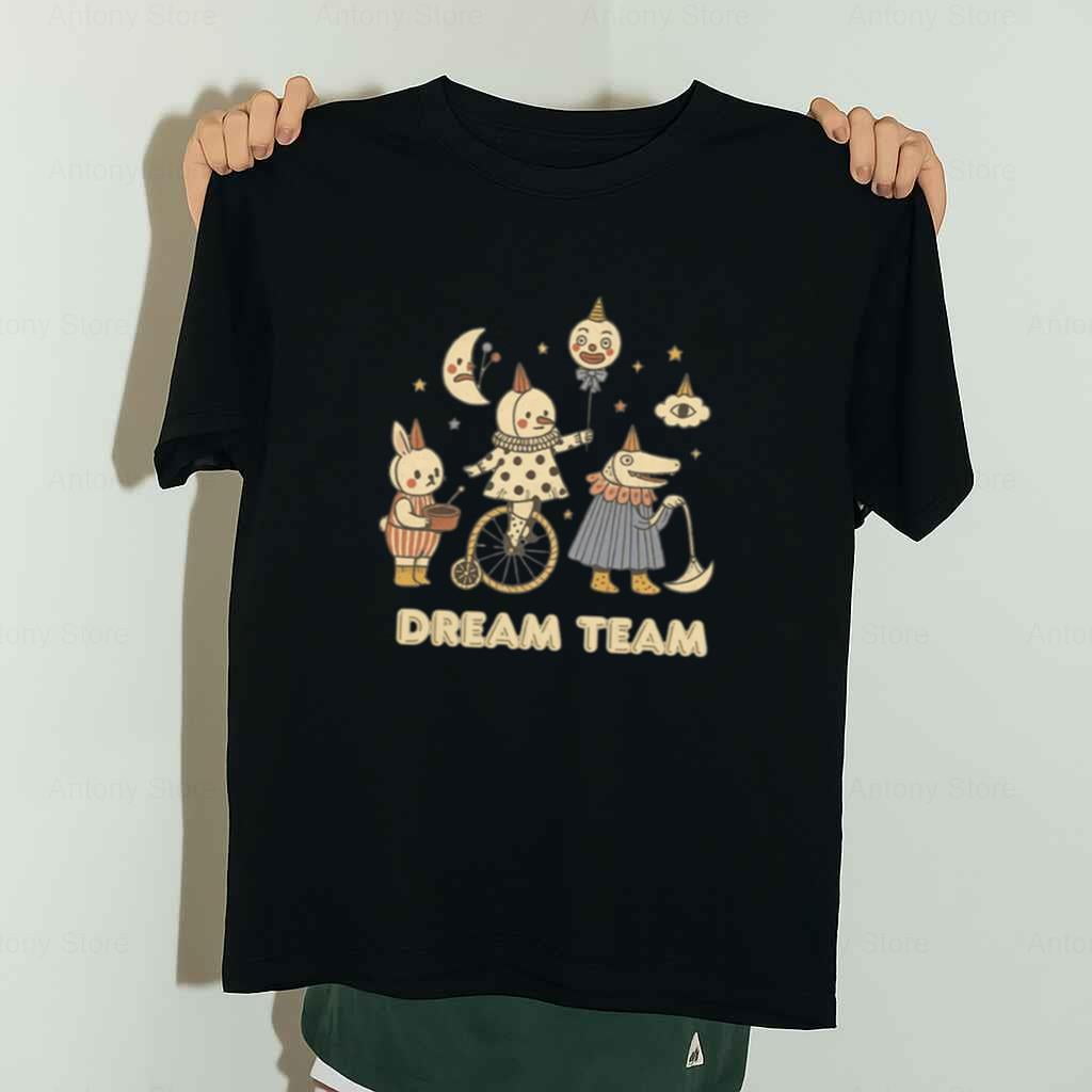 Dream Team Circus Whimsical Animal Clown Graphic Unisex T Shirt for ...