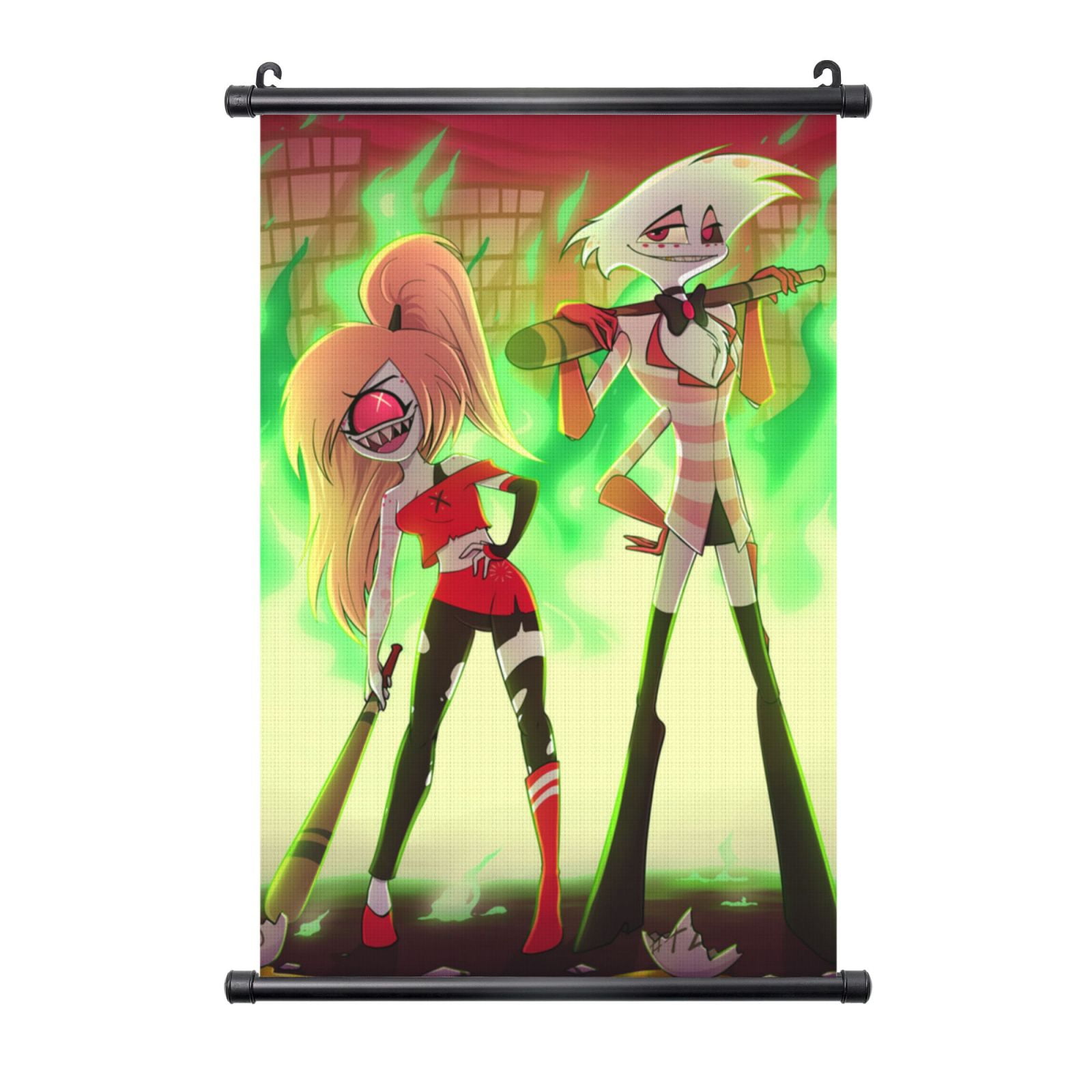 Dream Team Hazbin Hotel Black Plastic Shaft Hanging Poster Canvas Wall ...