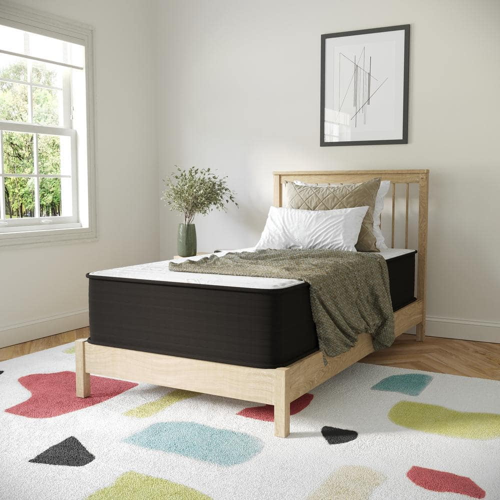 Dream Twin Soft Polyurethane Foam 12 in. Bed-in-a-Box Mattress High ...