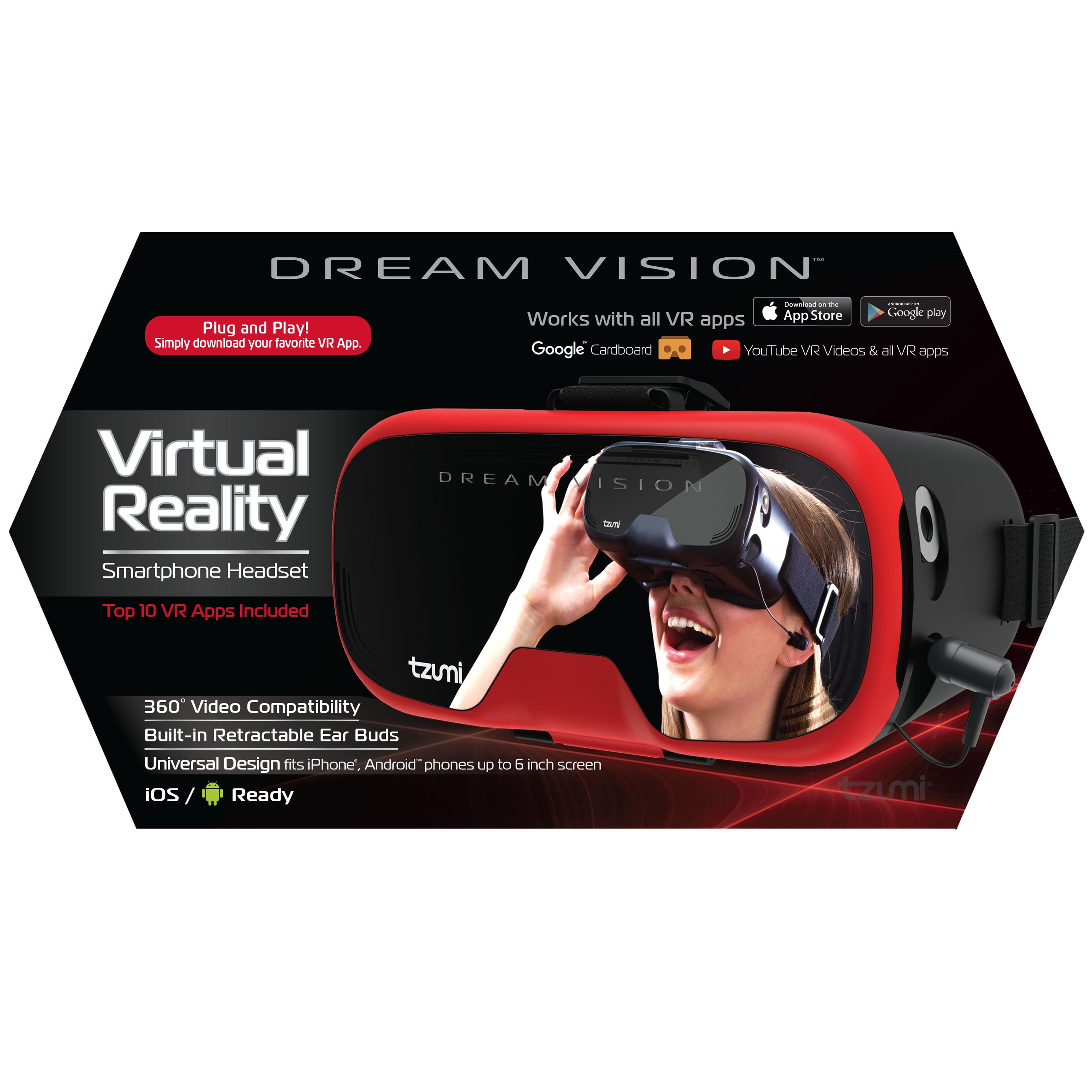 Dream Vision Virtual Reality Red - Walmart.com