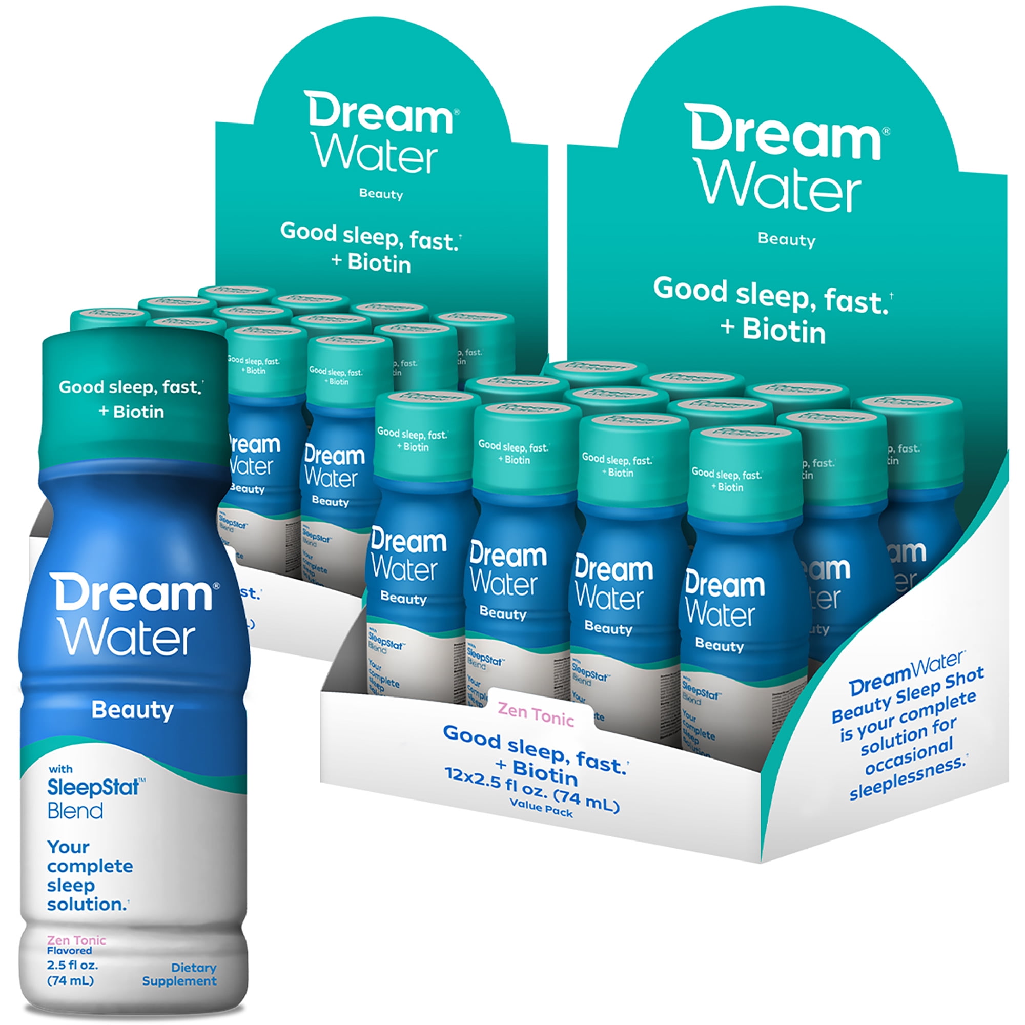 Free Shipping! Dream Water Beauty Sleep Aid Drink Supplement; Liquid ...