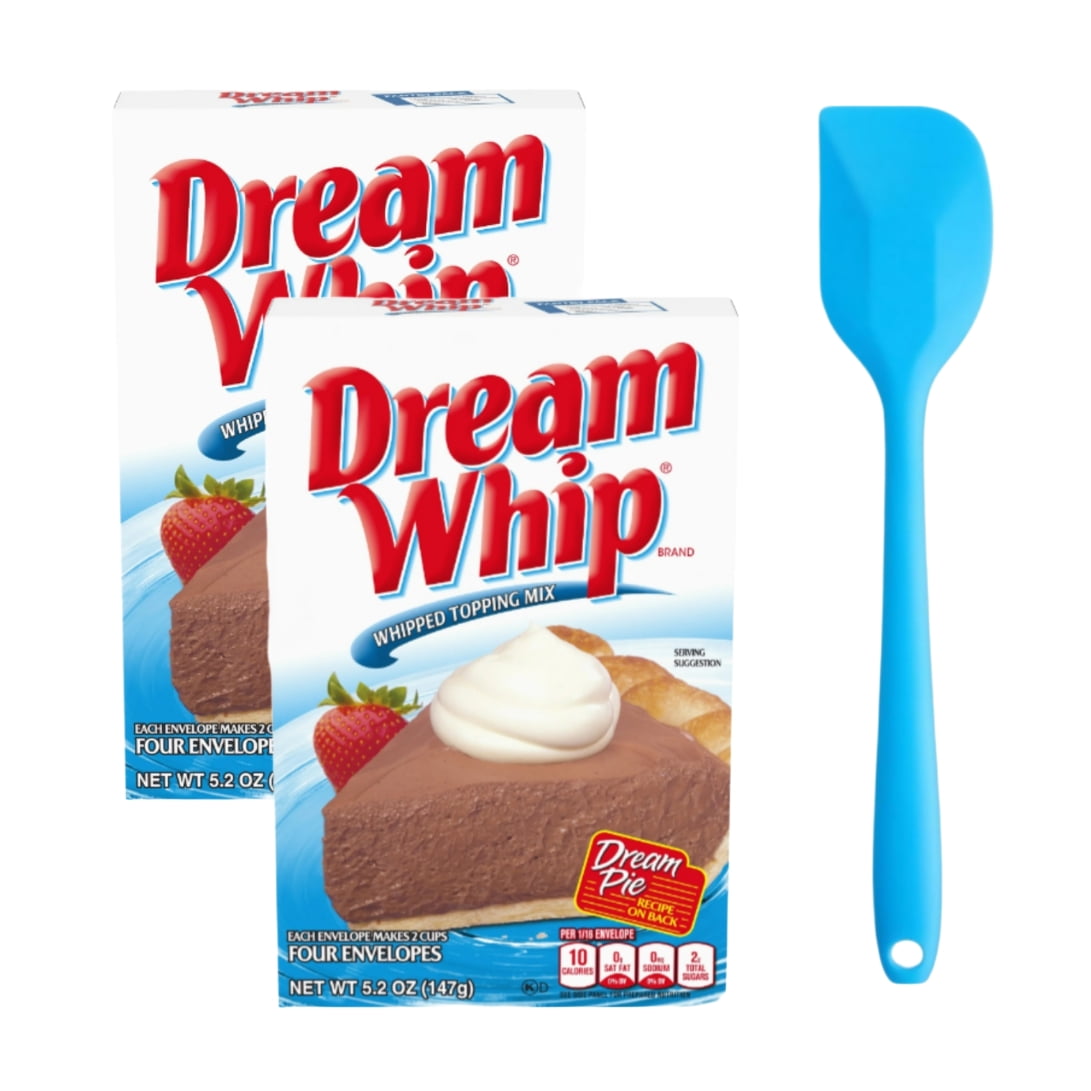 Dream Whip Whipped Topping Mix, 5.2 oz (2 pack) and 8in Silicone ...