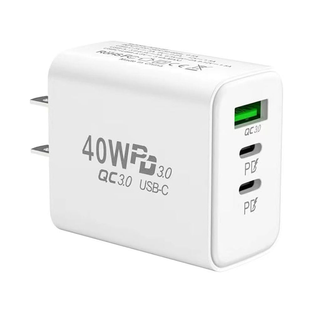 Dream Wireless 40 watt Universal Dual USB Type-C Plus 3.0 Power ...