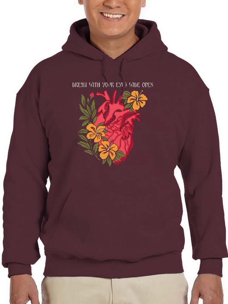Dream With Your Eyes Wide Open Hoodie Men -Image by Shutterstock, Male ...
