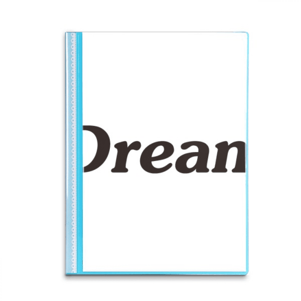 Dream Word Inspirational Quote Sayings Book Sheet Protectors Portfolio ...