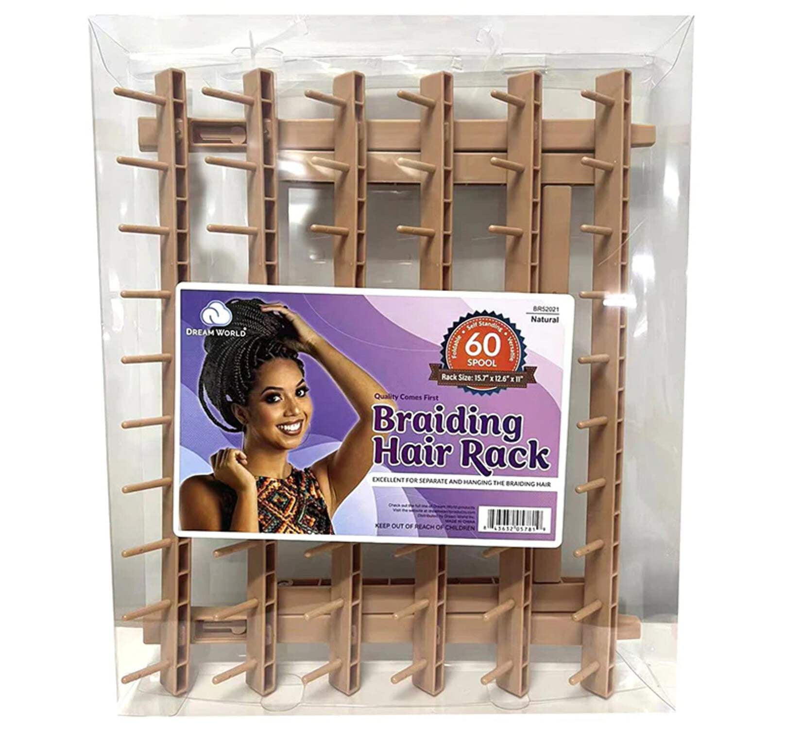 Dream World Braiding Hair Rack Foldable 60- Spool - Walmart.com