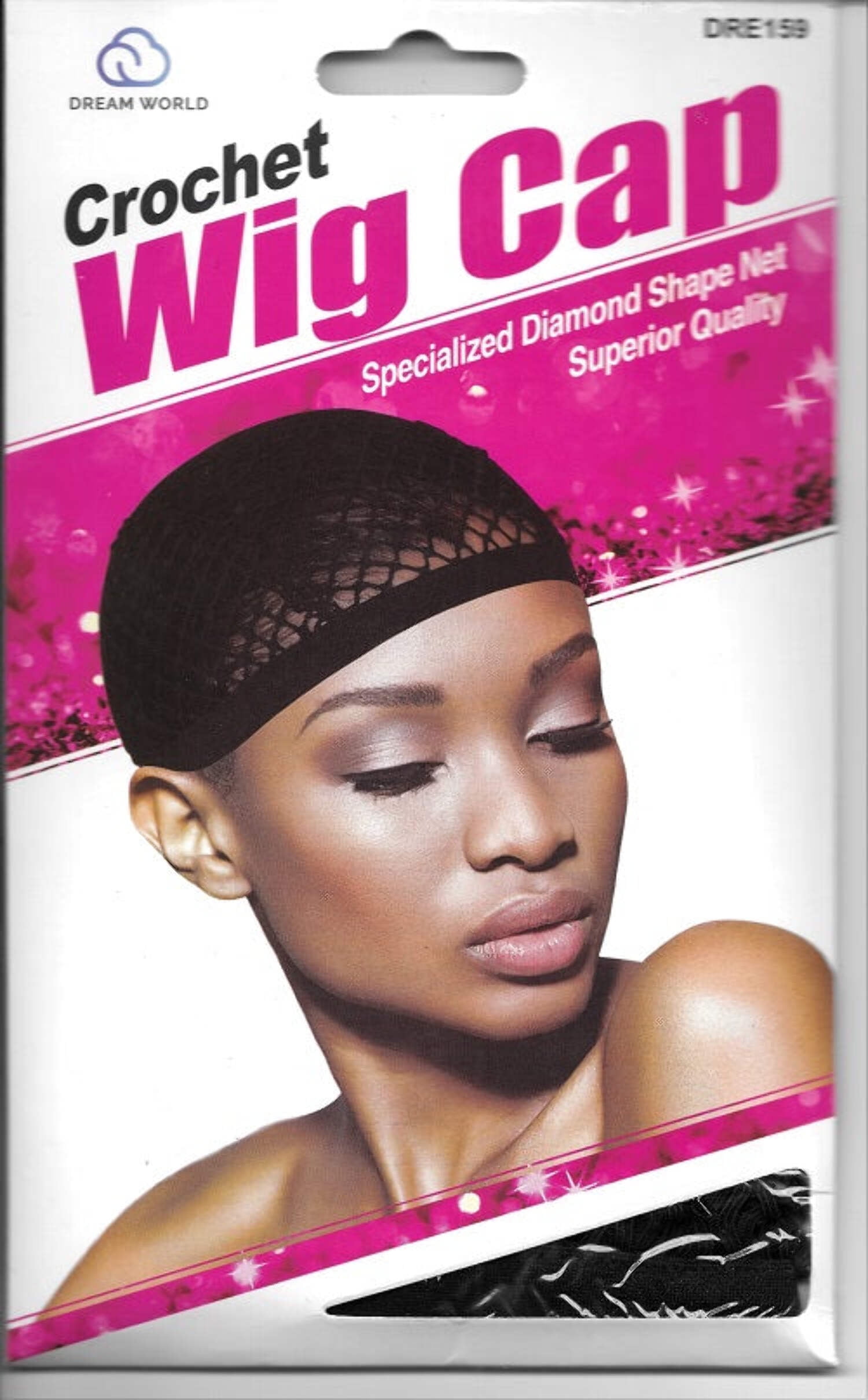 DREAM WORLD- CROCHET WIG CAP BLACK DRE159 - Walmart.com