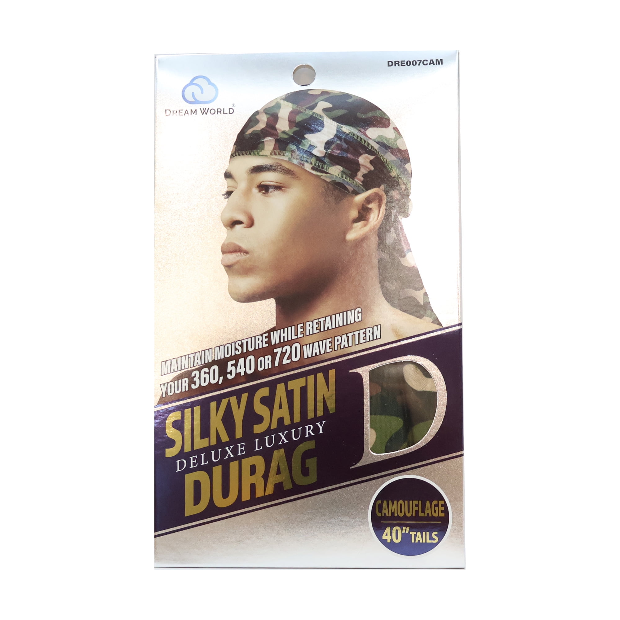 Dream World Deluxe Luxury Premium Silky Satin Durag, Army Camouflage ...