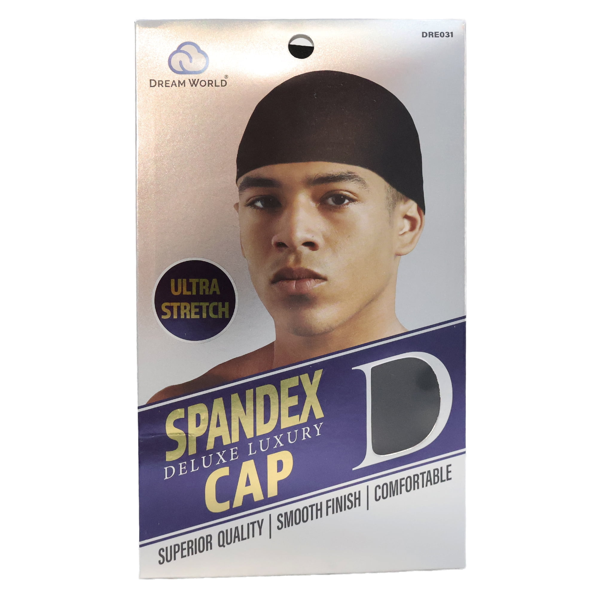 Dream World Spandex Deluxe Luxury Cap Black, Pack of 12 - Walmart.com