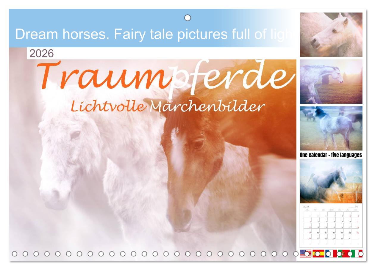 Dream horses. Fairy tale pictures full of light (Monthly Wall Calendar ...
