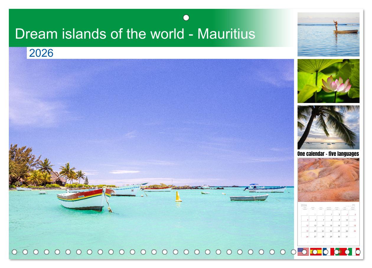 Dream islands of the world - Mauritius (Monthly Wall Calendar 2026 16.5 ...