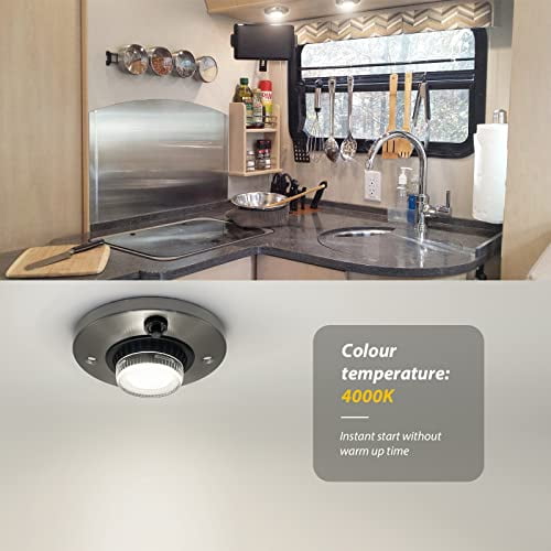 Dream lighting 12v Light Fixtures with Switch 2w LED Recessed Swivel ...