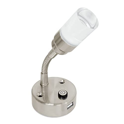 Dream lighting RV LED Reading Light with USB Interior RV Camper Bedside ...
