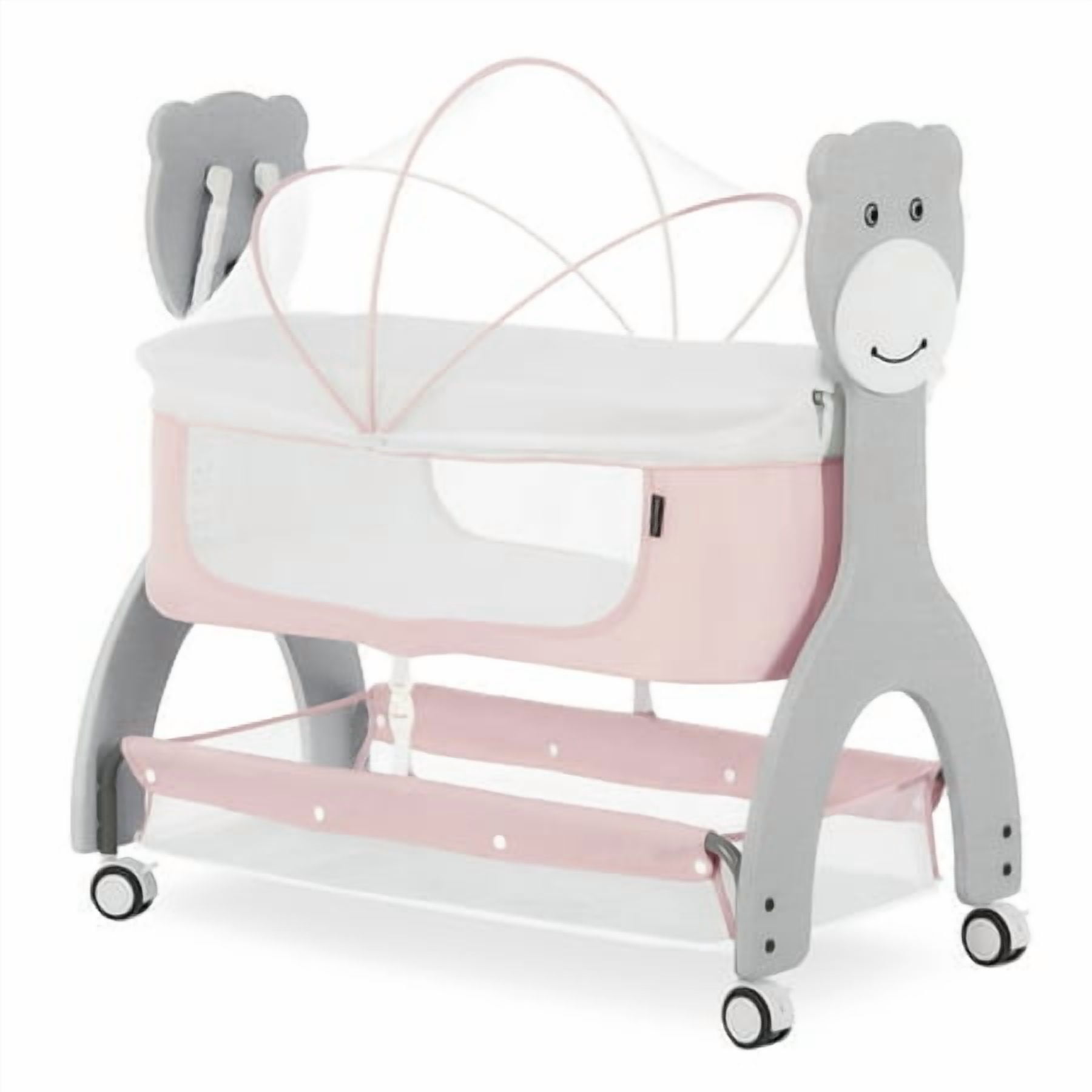 Dream on Me Cub Portable Bassinet in Pink, Multi-Use Baby Bassinet with ...